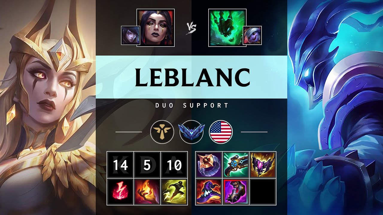 LeBlanc Support vs Thresh - NA Diamond Patch 25.18 - YouTube