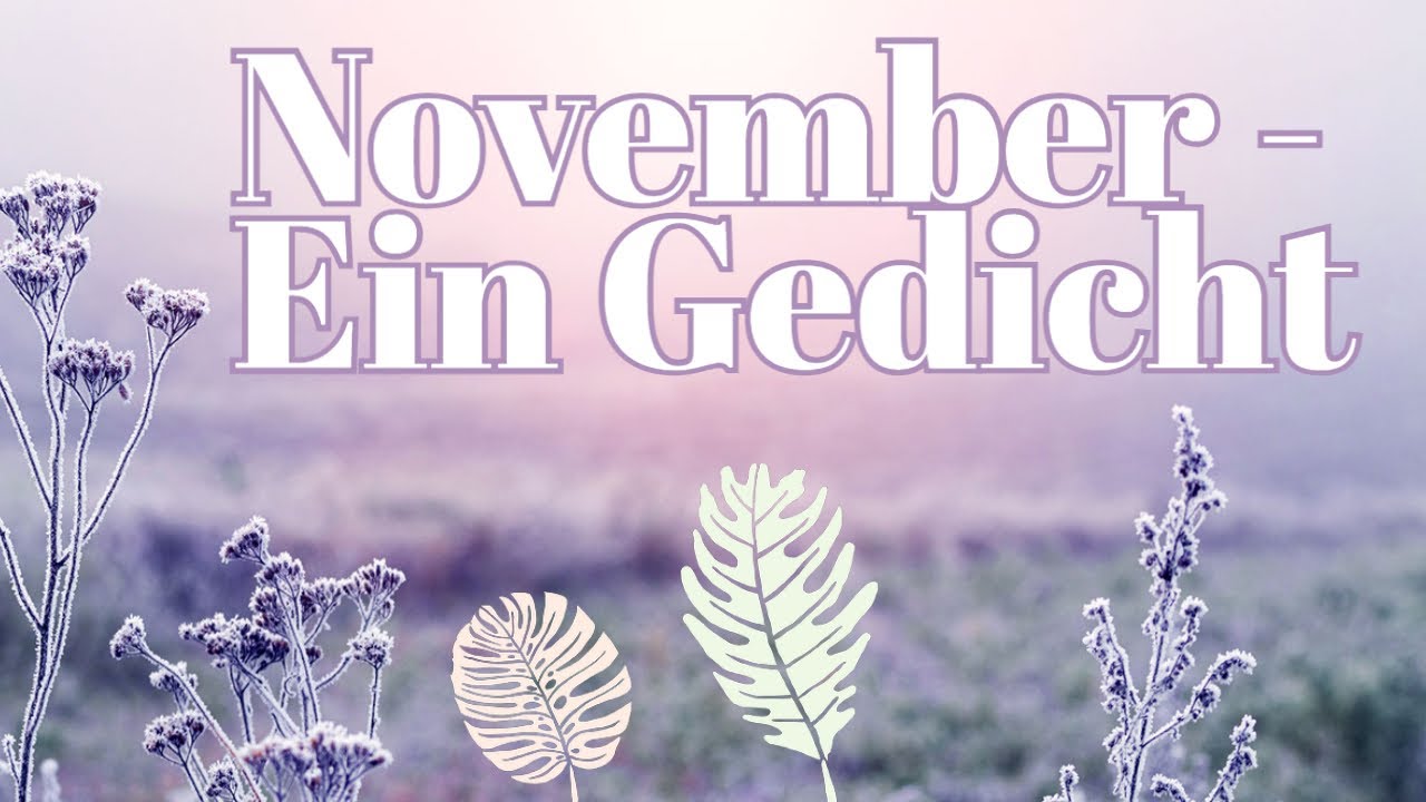 Einen guten Start in den neuen Monat November - YouTube