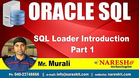 Oracle SQL Tutorials | by Mr.Murali - YouTube
