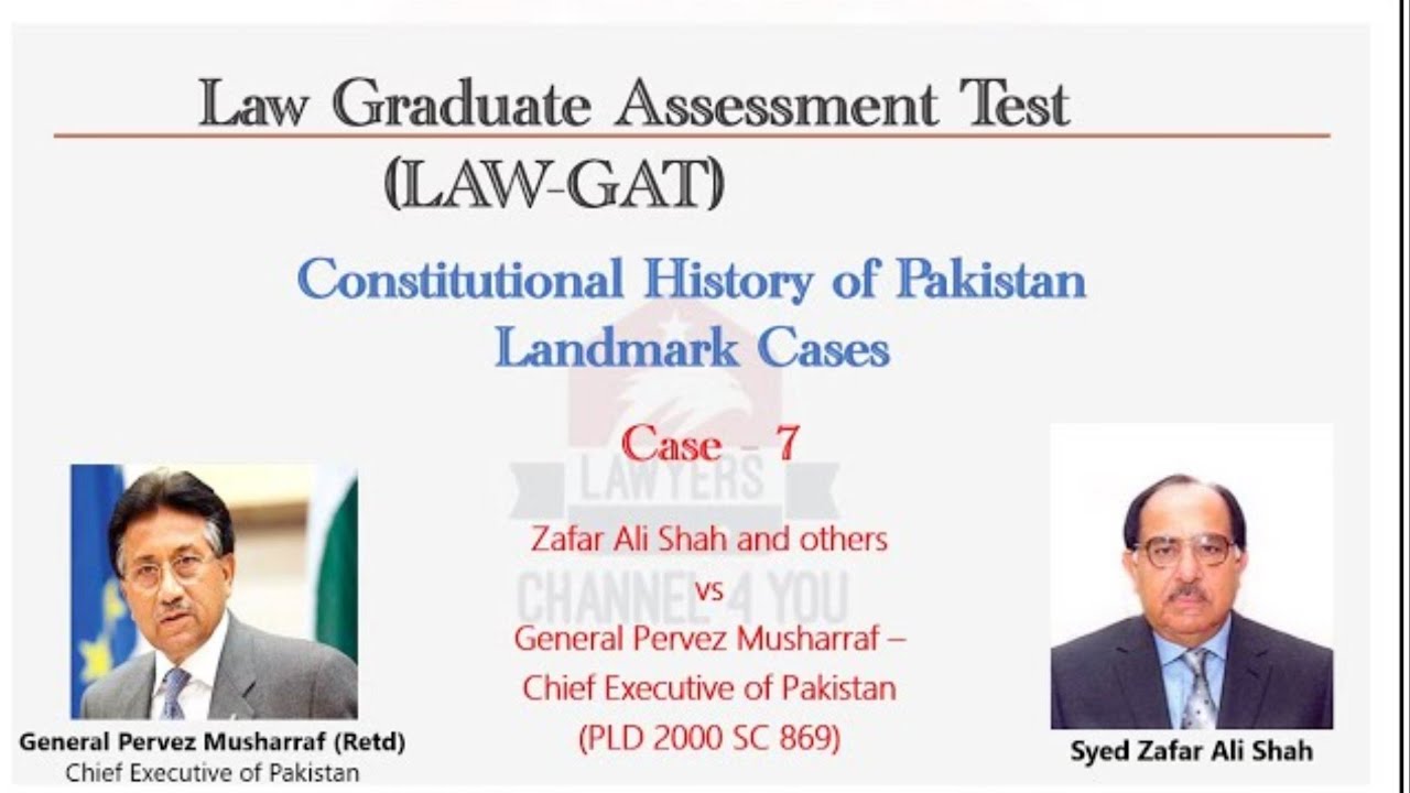 Zafar Ali Shah Vs Parvez Musharaf I Facts & Judgements of Case I LAW ...