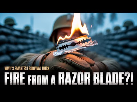 The WWII Razor Blade Fire Hack They Didn’t Teach You in School” | IronWill Survival.
