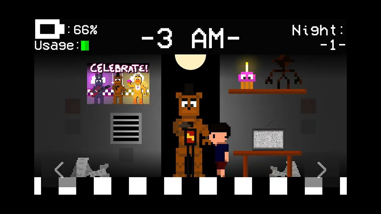 let's play fnaf 2D part 1 - YouTube