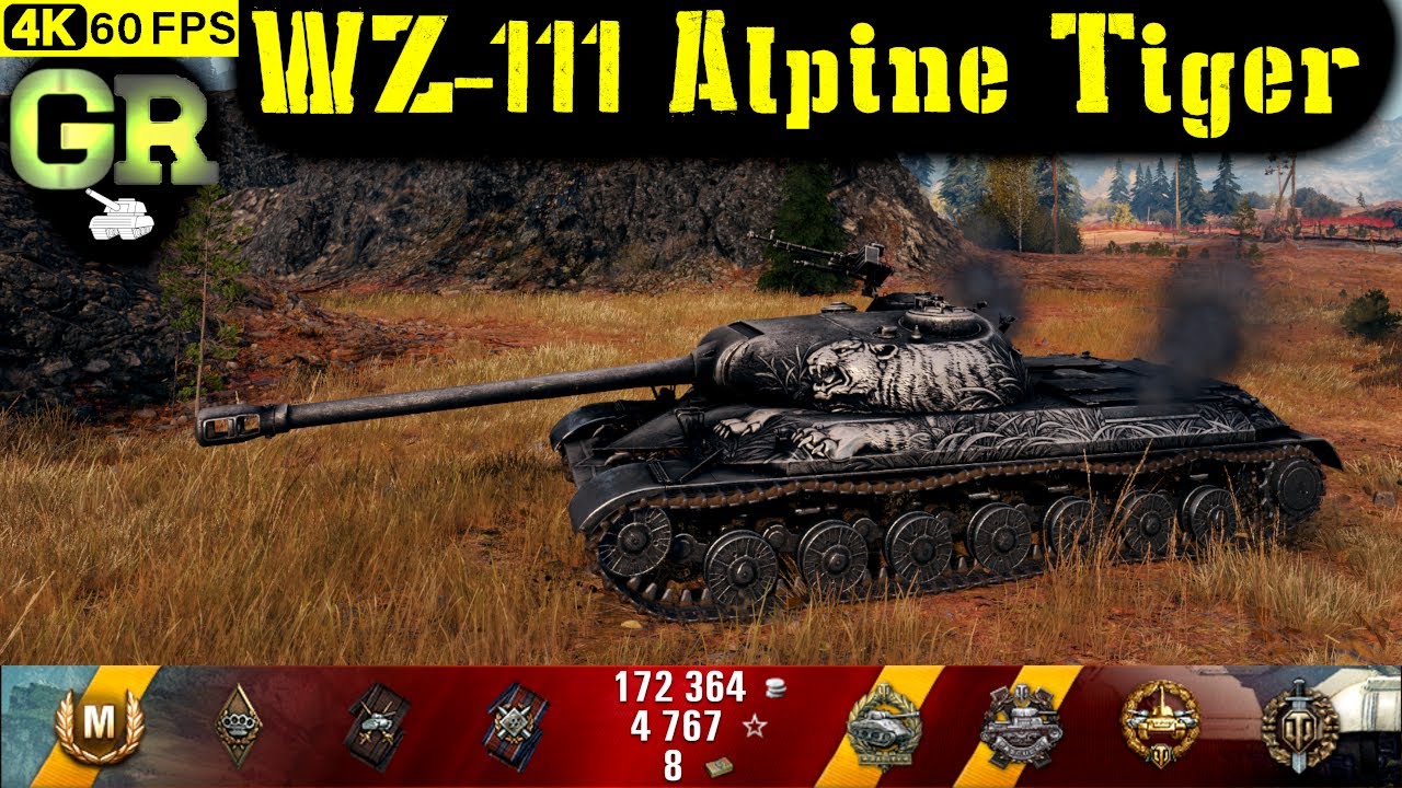 World of Tanks WZ-111 Alpine Tiger Replay - 8 Kills 4.7K DMG(Patch 1.4. ...