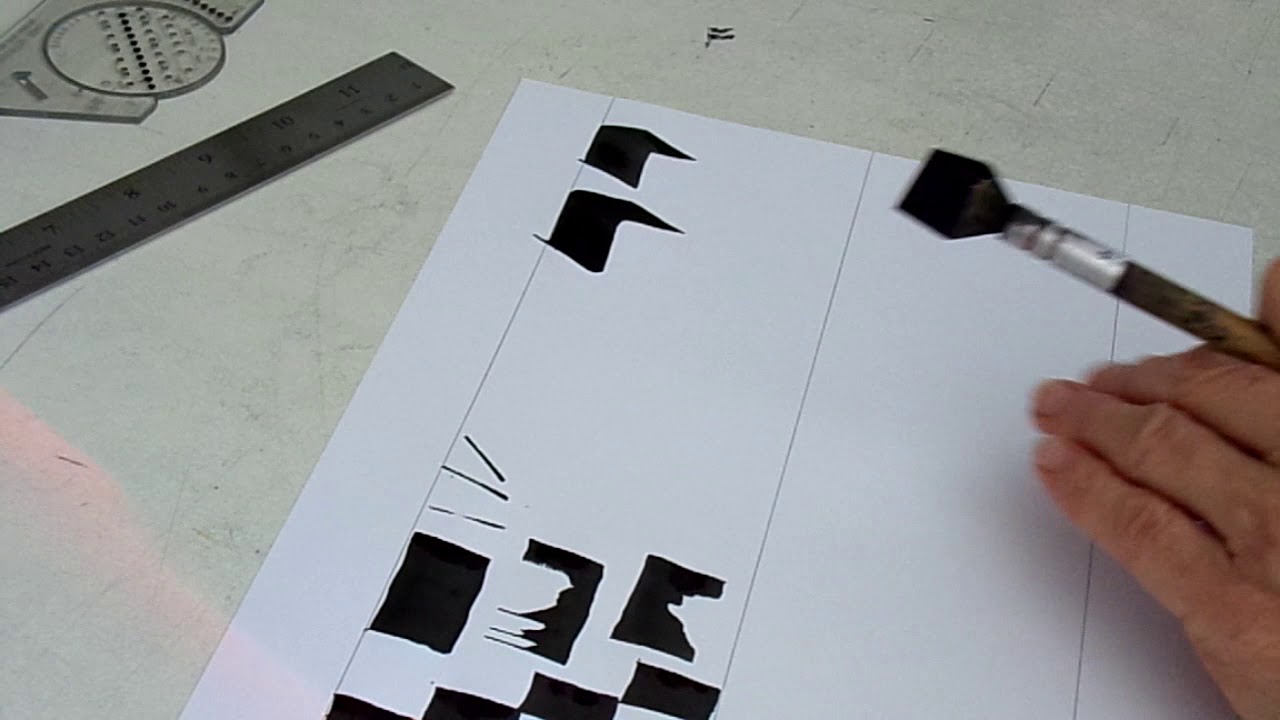 Lesson 1 Hebrew Calligraphy - YouTube