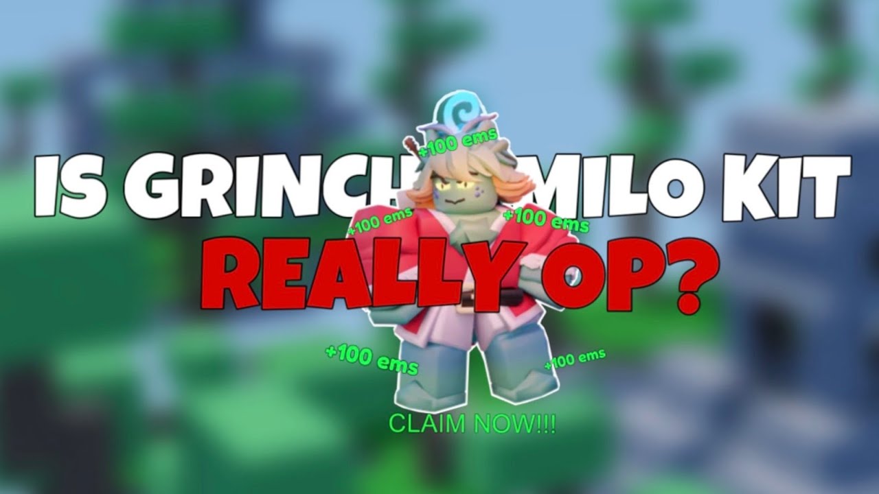 Is Grinch Milo kit REALLY OP?! (Roblox Bedwars) - YouTube