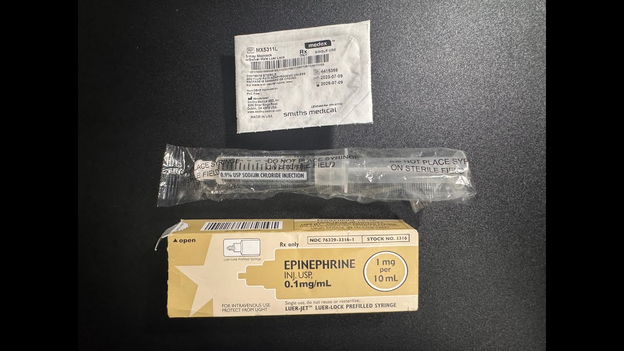 How to Make Push Dose Epinephrine from Cardiac Epinephrine - YouTube