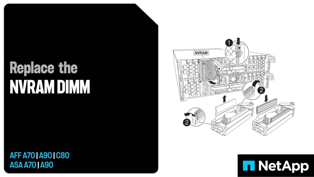 How to replace NVRAM DIMM on the AFF A70 and AFF A90 family of systems ...