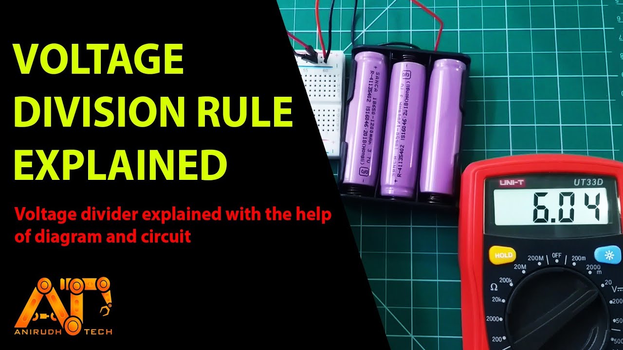 Voltage division rule explained using a circuit - YouTube