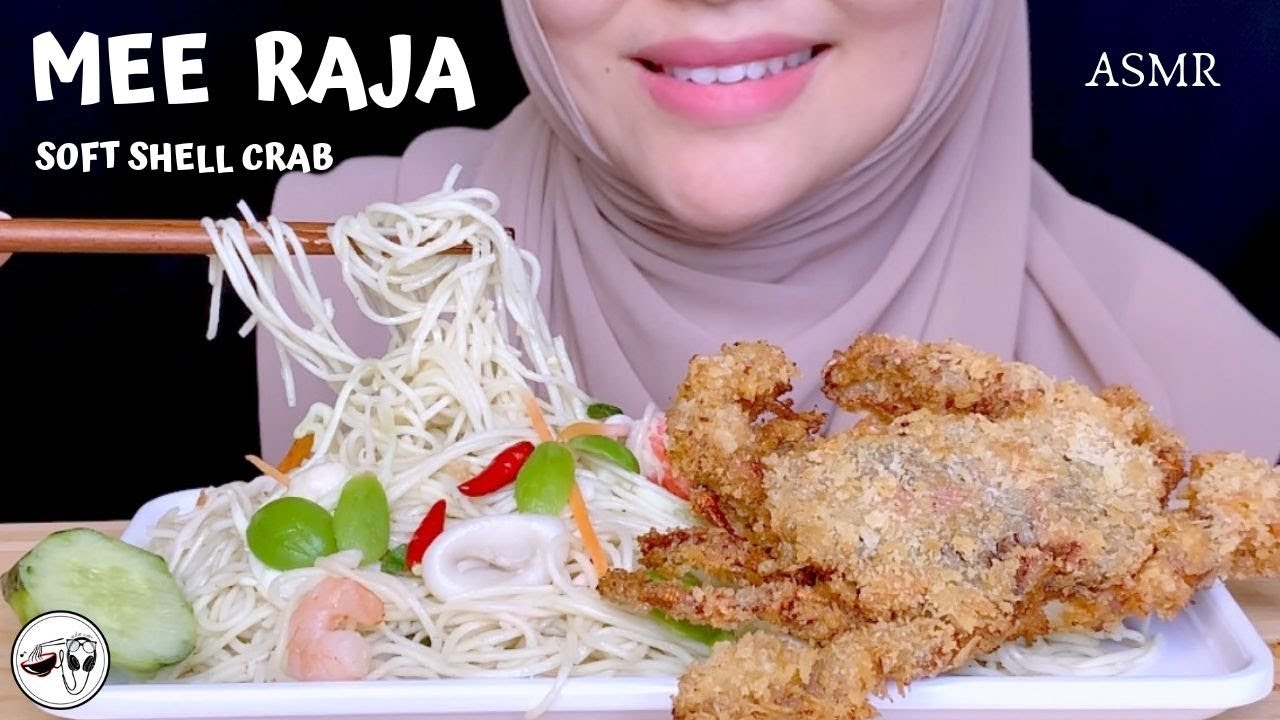 ASMR MEE RAJA + Soft Shell Crab | Eating Sounds | No Talking - YouTube
