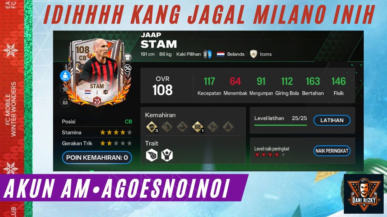 TEST GP JAAP STAM LEGEND AC MILAN DI EVENT TITAN #fcmobile # ...