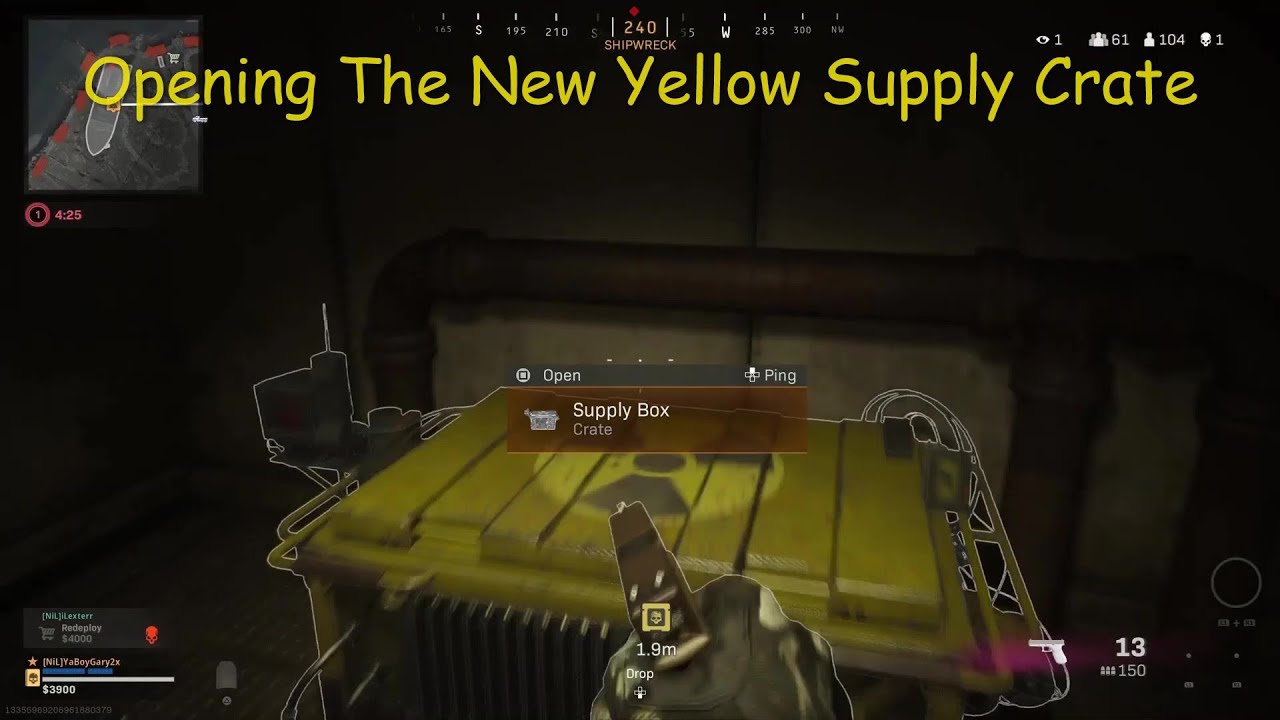How To Open The Yellow Supply Crate In Warzone!!! - YouTube