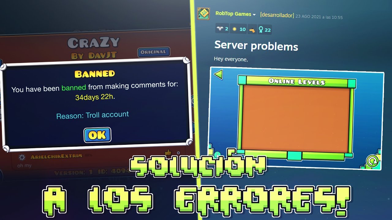 ¡ROBTOP COMPARTE GUIA DEFINITIVA PARA LA SOLUCION DE LOS NUEVOS ERRORES ...