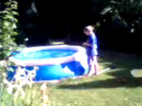 Girl pushed into a pool - YouTube