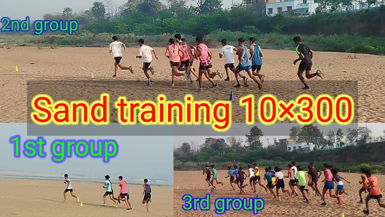 Sand Training 10×300 mtr Pace Running - YouTube