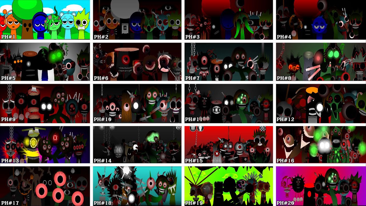 All the Sizes of Sprunki Durple/SPRUNKI PHASE In Garry's Mod - YouTube