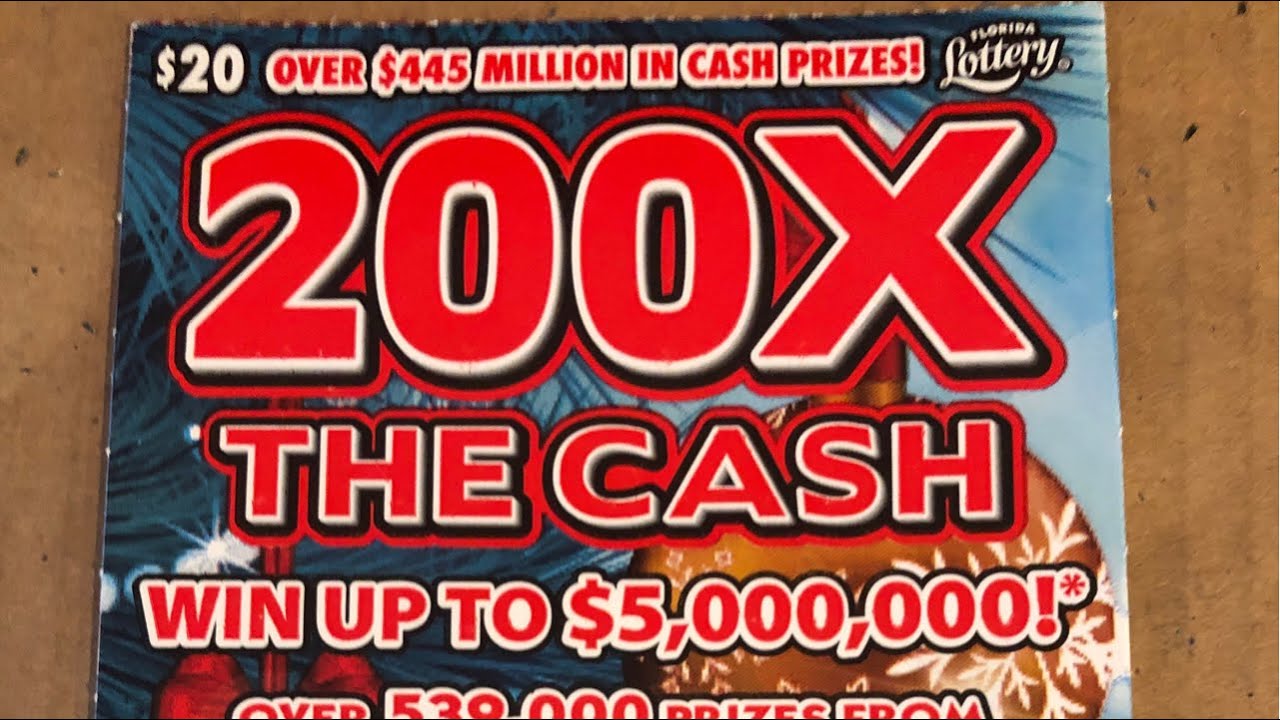 Florida lottery 200X the Cash scratch off $20 ticket! - YouTube