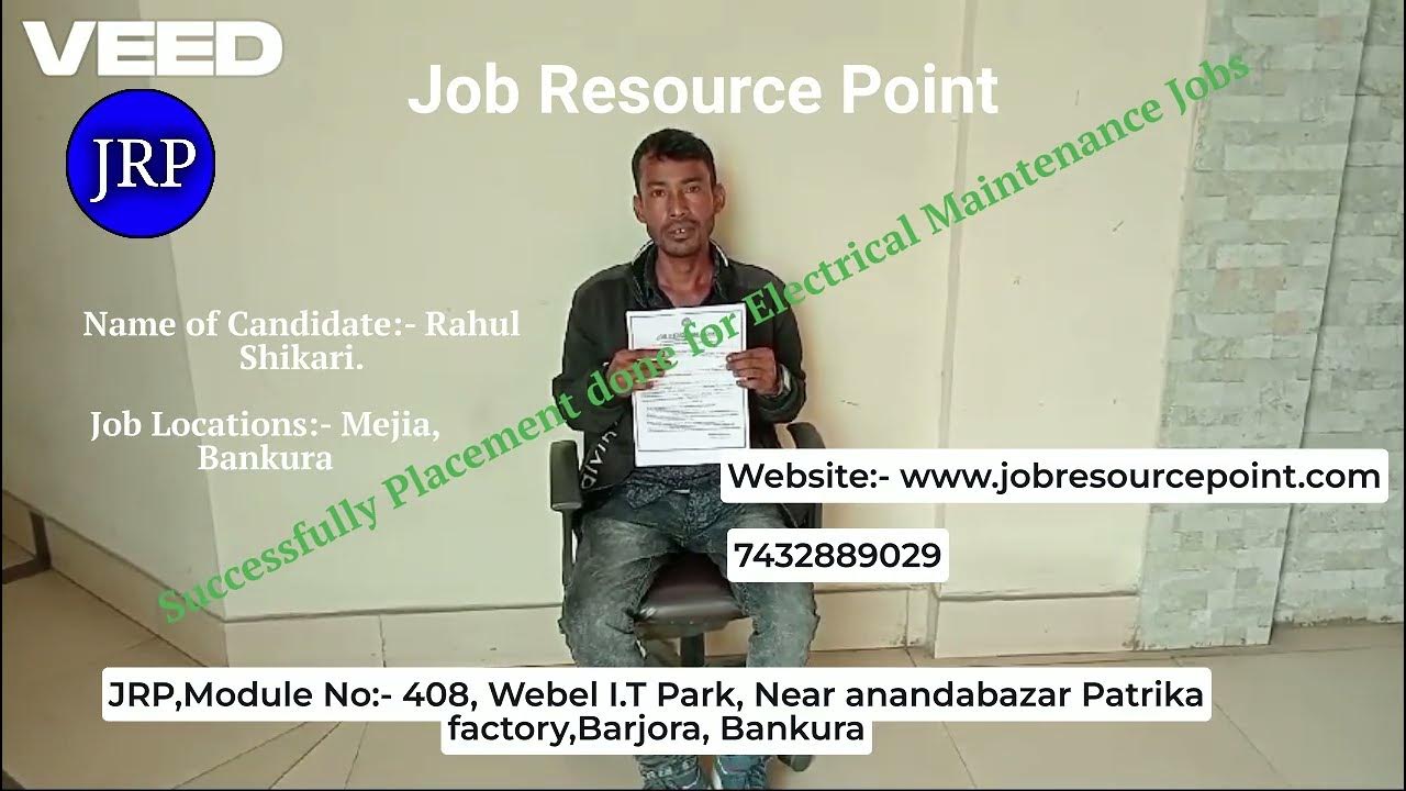Electrical Maintance jobs cuscessfully got placement from job resource point | Job Resource ...