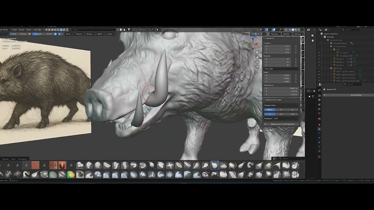 Creating a Boar model all timelaps for LastChance Project - YouTube