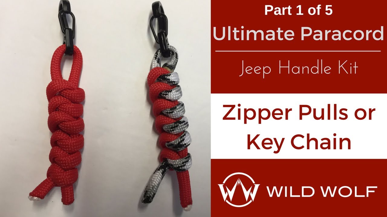 Ultimate Paracord Jeep Handle Kit-Part 1 of 5 – Zipper Pull or Key ...
