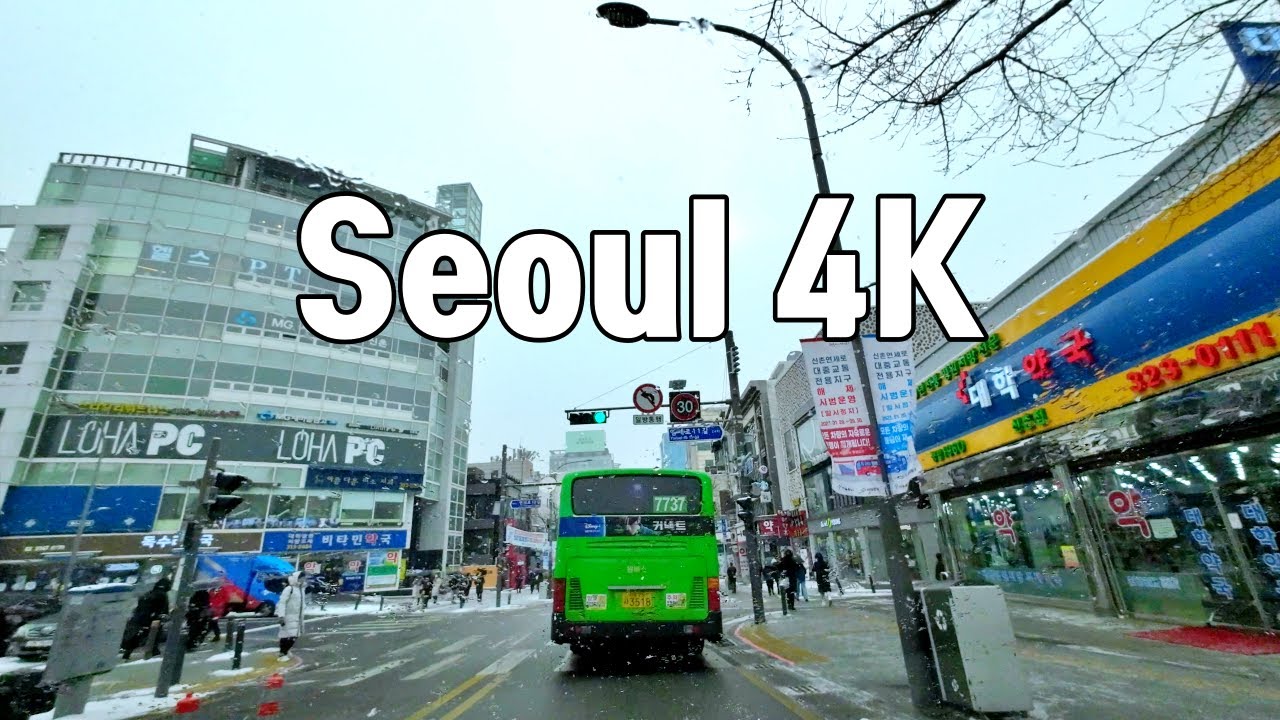 [4K60fps] 안국역에서 신촌까지 드라이브/Seoul 4K driving, from Anguk Station (Line 3 ...