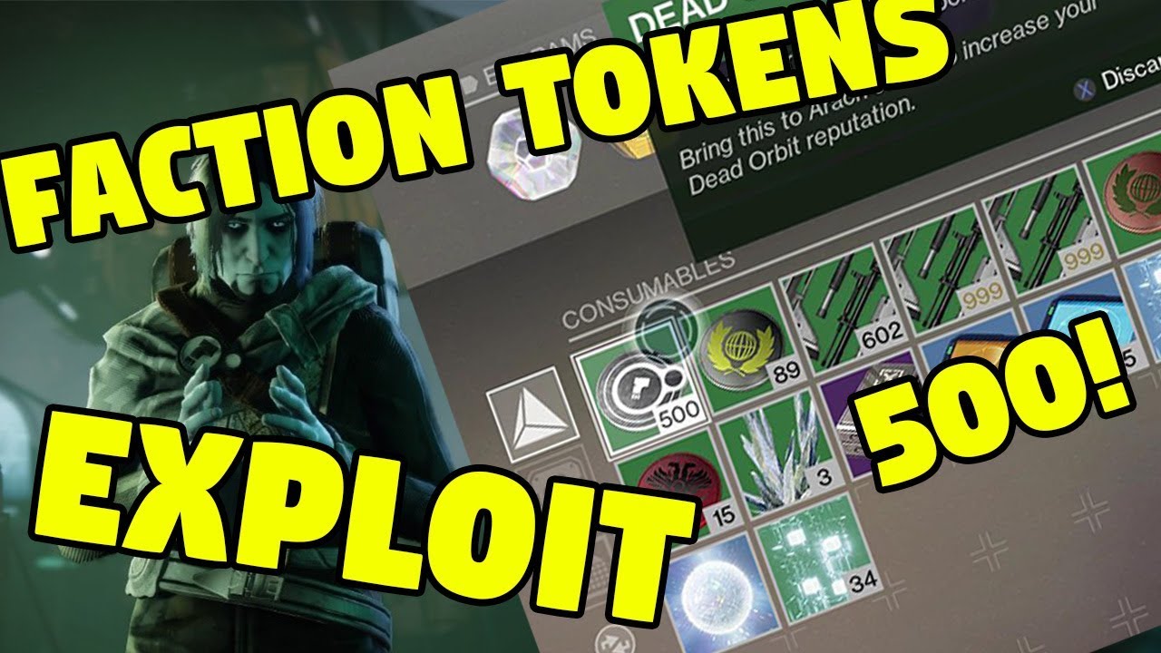 HOW TO GET 500 FACTION TOKENS FAST!! - Destiny 2 Tutorial - YouTube