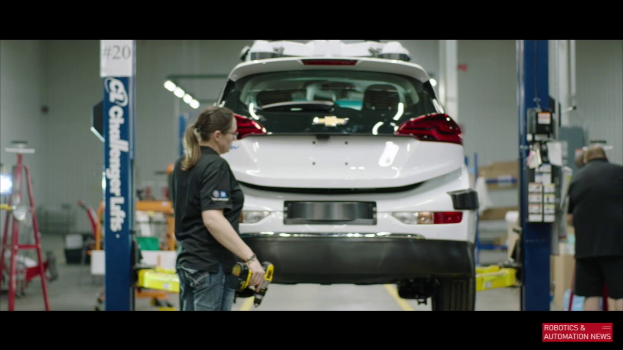GM produces Chevrolet Bolt EV autonomous test car - YouTube