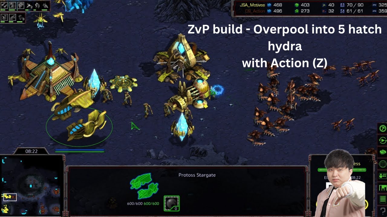 [Starcraft] Phân tích Build Order: Zerg - Overpool into 5 Hatch Hydra (vs Protoss) - YouTube