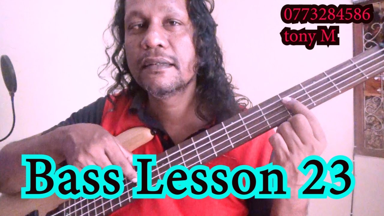 Bass lesson23 (tony M- Music Production) - YouTube