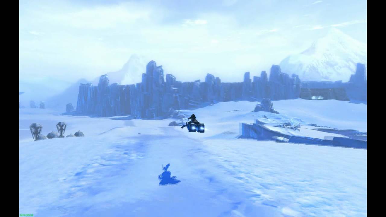 swtor speeder bike on Hoth beta - YouTube