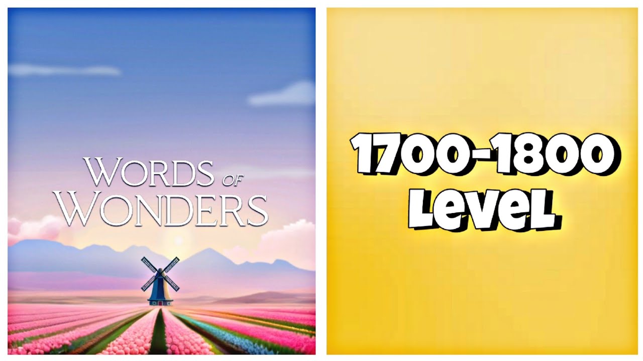 Wow (Words Of Wonders) - Level 1700-1800 Answers - YouTube