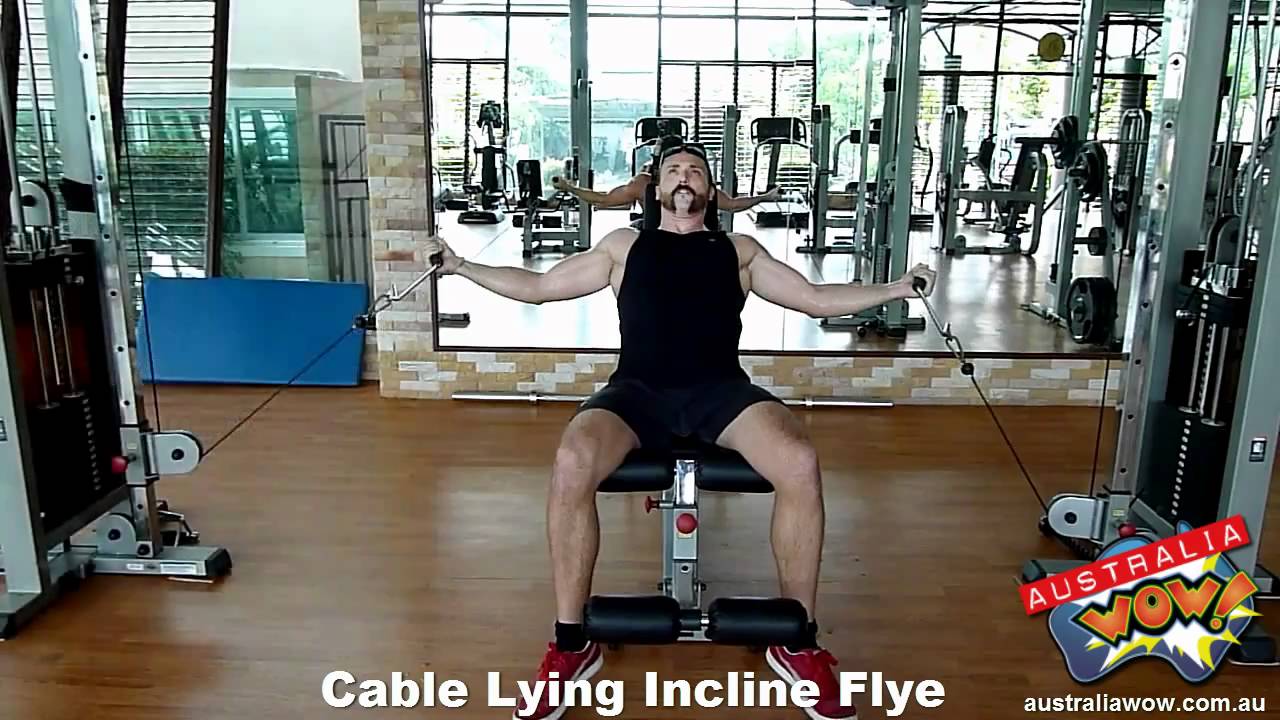 Cable Lying Incline Flye - YouTube