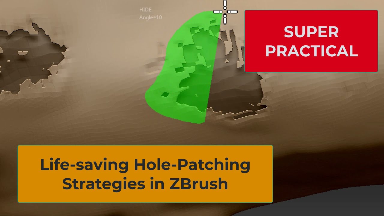SUPER PRACTICAL: ZBrush 3 Life Saving Holes Patching Techniques - YouTube