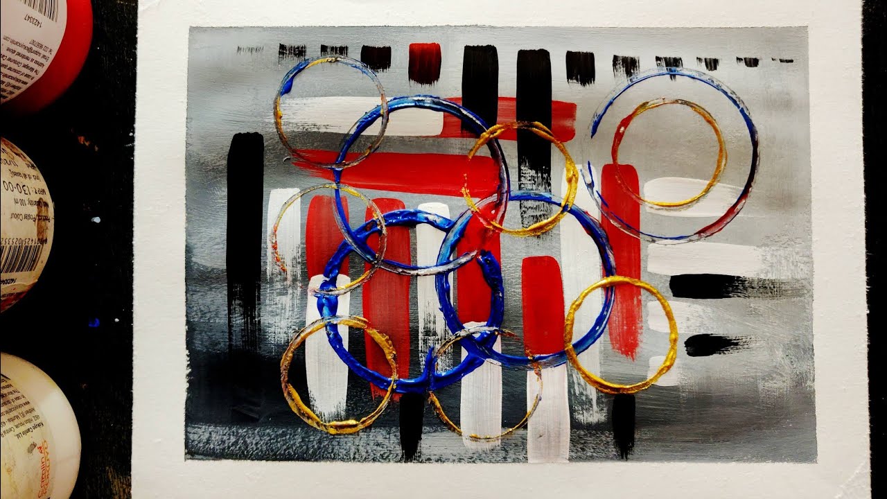 New Abstract Painting With Poster Colours for Beginners / Creative ...