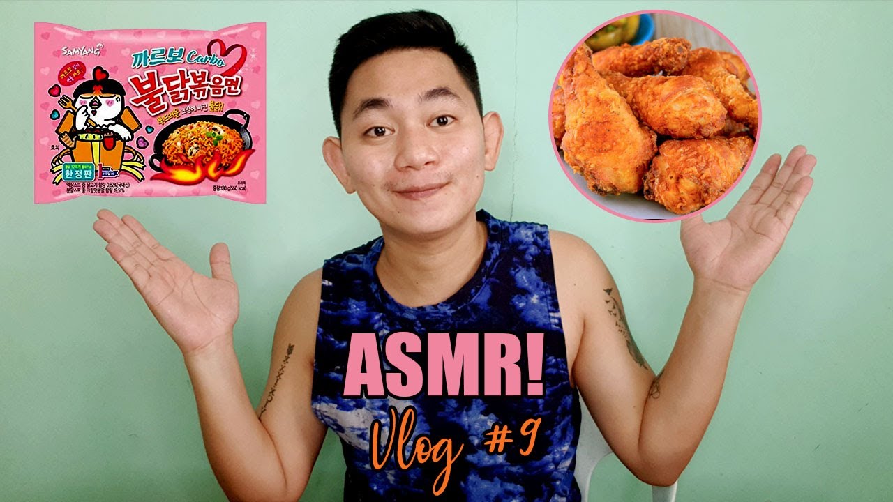 ASMR | PINK SAMYANG + LUGAW & CHICKEN MUKBANG! | HANGOVER EDITION Vlog ...