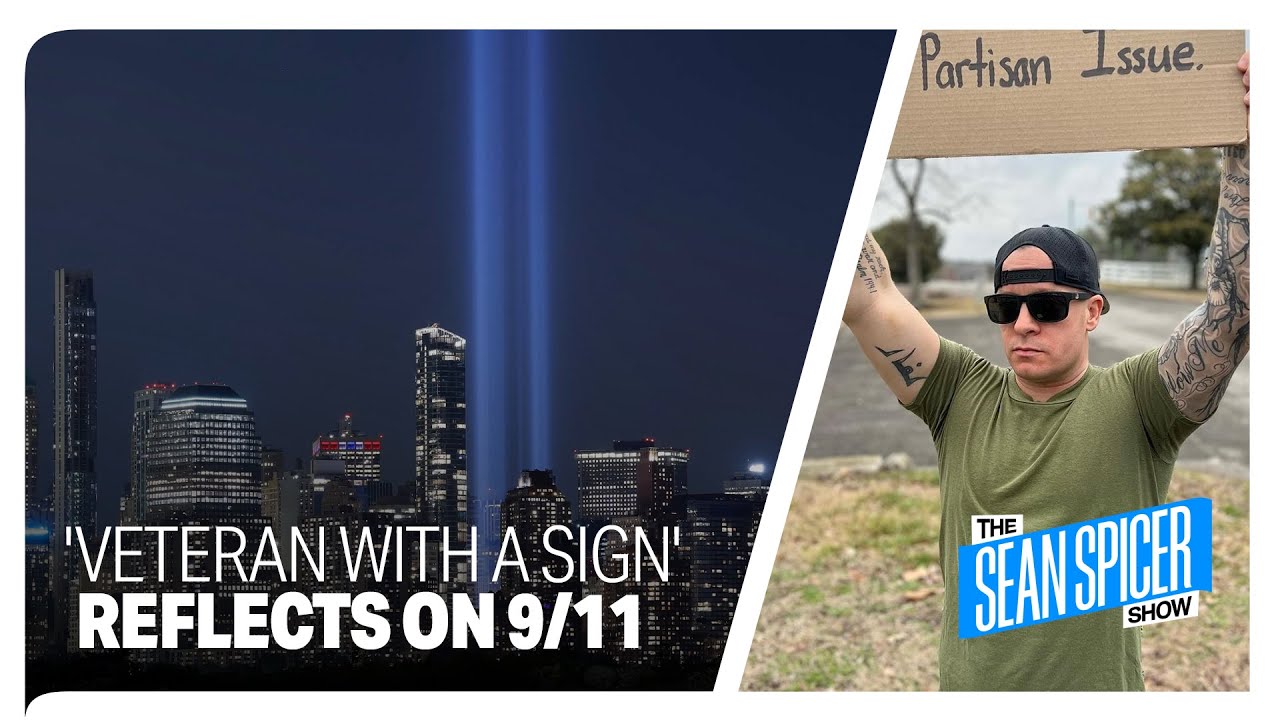 Veteran with a Sign' Zachary Bell reflects on 9/11 experience on 22nd ...