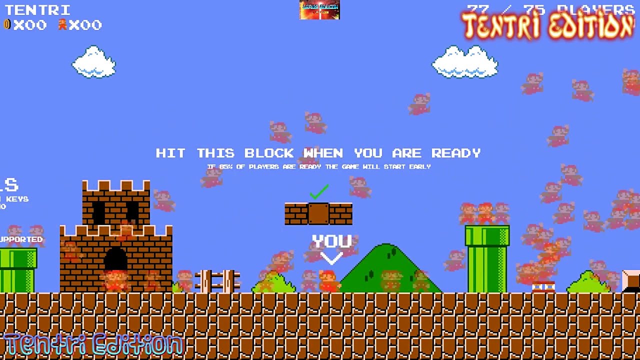 Super Mario Bros. BATTLE ROYALE First place and Second place. # ...