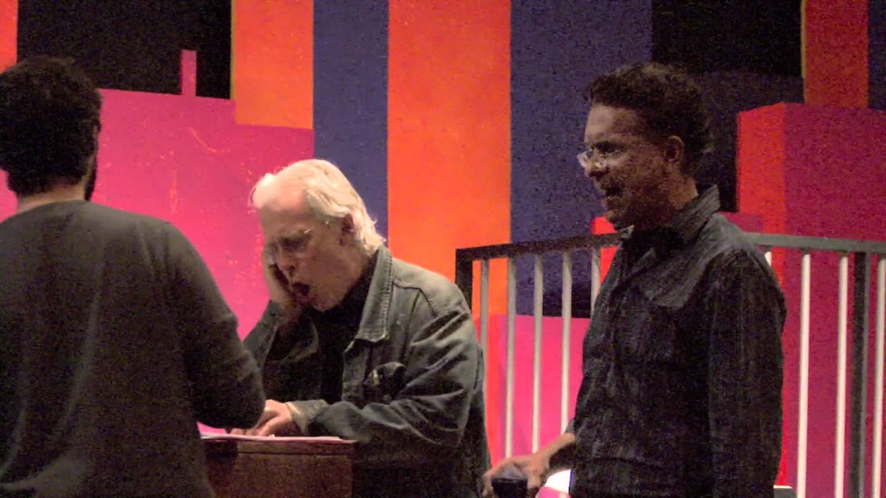 Rehearsal of "One Day More" with stars of DO YOU HEAR THE PEOPLE SING ...