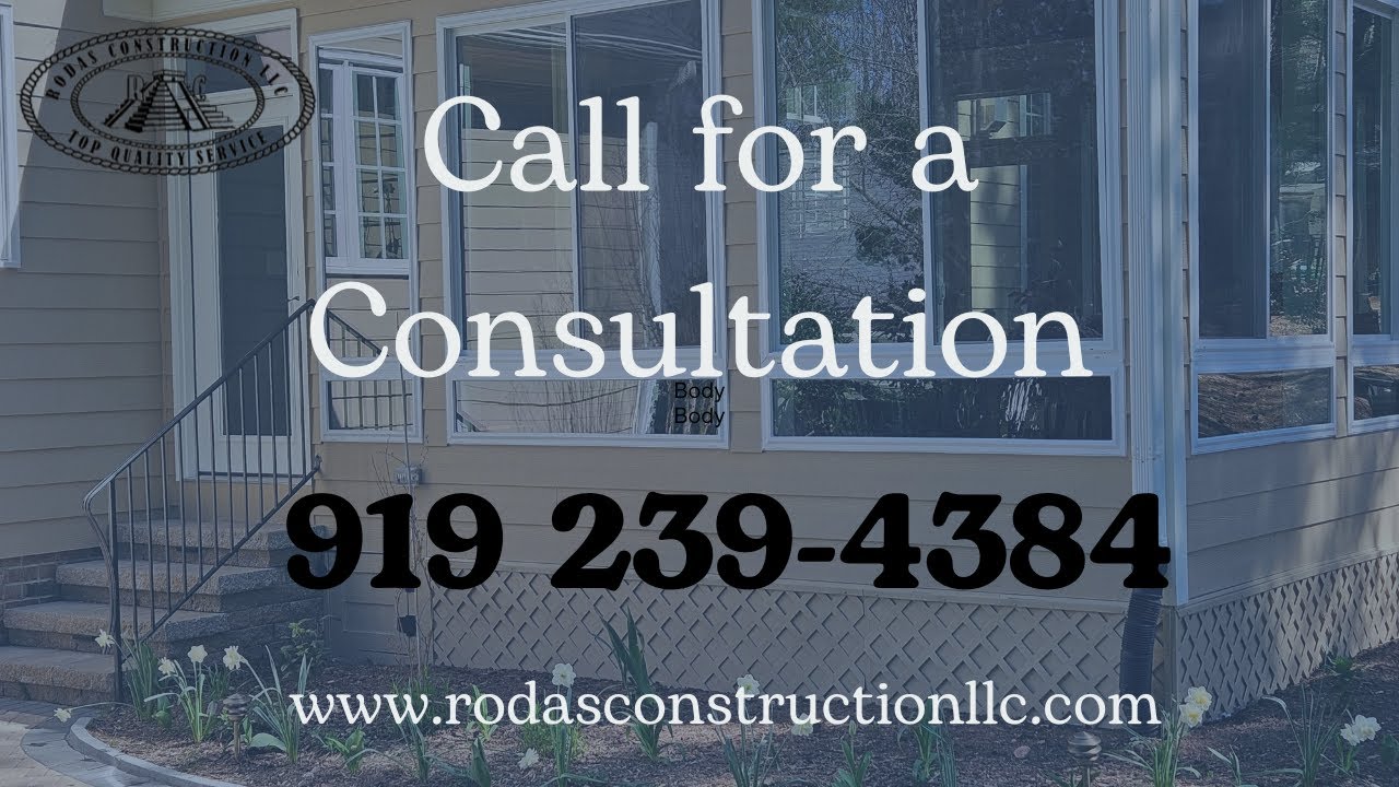 Sun Room Addition Rodas Construction LLC Raleigh - YouTube