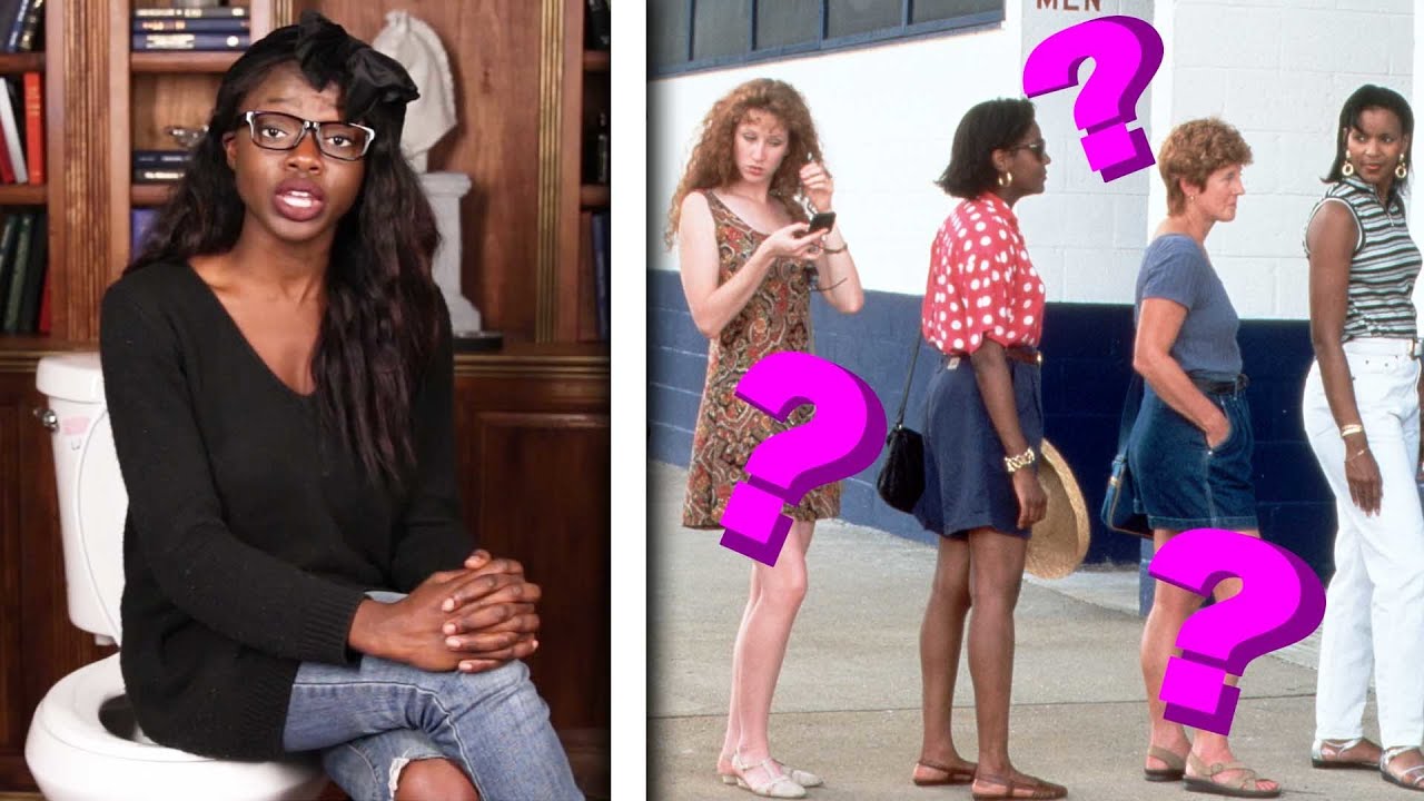 The Real Reason Why Women's Restroom Lines Are Long - YouTube