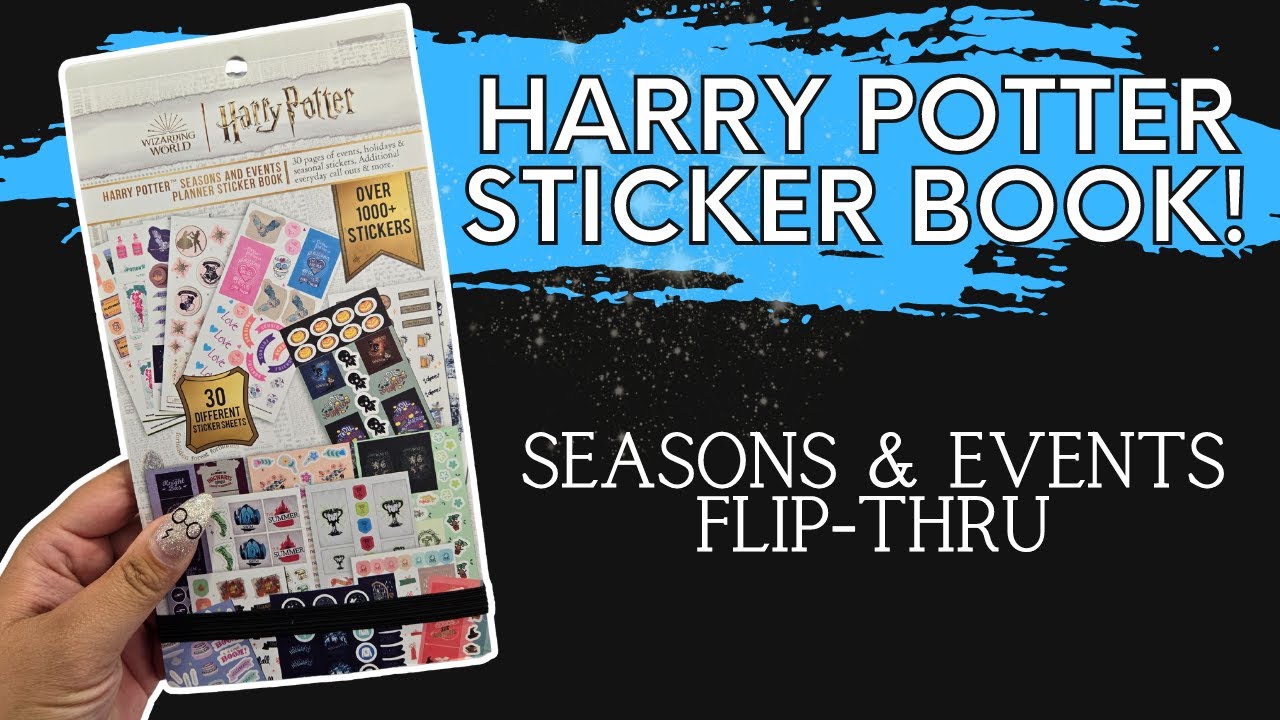 Harry Potter Seasons and Events Sticker Book Flip-Thru - YouTube