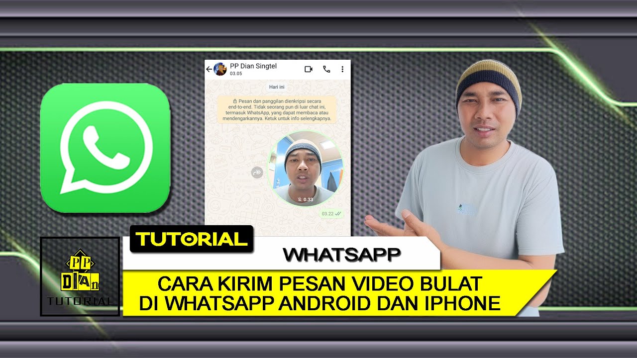 CARA KIRIM PESAN VIDEO BULAT DI APLIKASI WHATSAPP TERBARU | ANDROID DAN ...