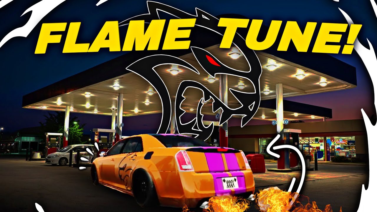 SWAPPED HELLCAT CHRYSLER 300 FLAME TUNE (TOO AGGRESSIVE)!! - YouTube