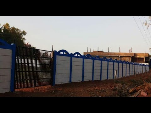 Ready Made Compound Wall - YouTube
