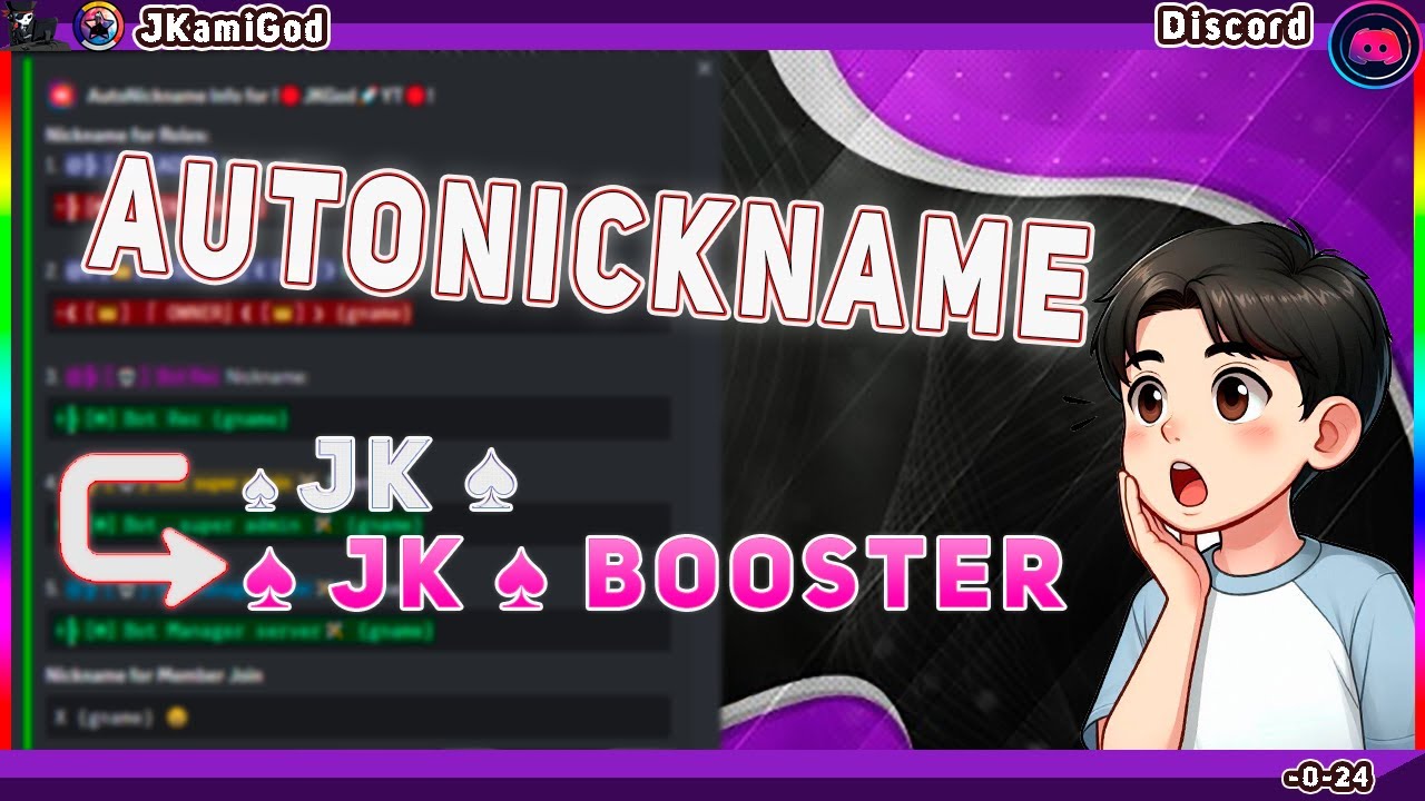 🟣 Auto-nickname Bot💠 Discord 📡 JKamiGod - YouTube
