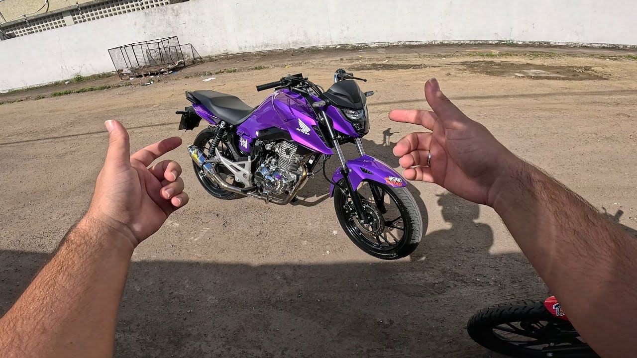 FAN 190 2025 ROXA FICOU PRONTA PRIMEIRO MOTOVLOG RAIZ NA RUA - YouTube