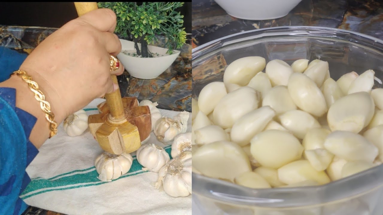 Lahsan Chilne ka Asan tarika|How to Peel Garlic Fast And Easily |Lahsan ...