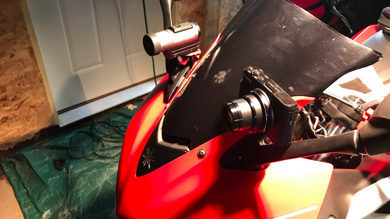 How to Install Mirror Block Off Plate with Camera Mount on Yamaha R3 ...