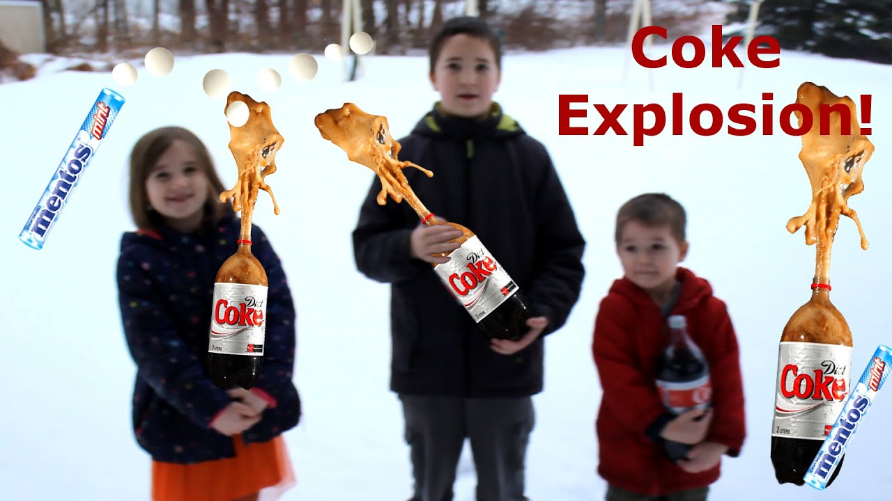 Mentos and Coke Explosion! - YouTube
