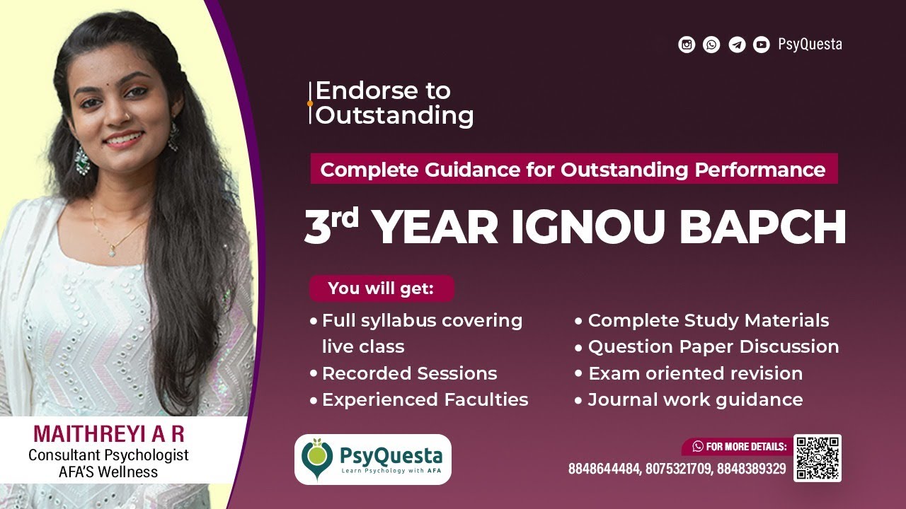 IGNOU BAPCH 3rd year | BA Psychology | BPCE 141 Positive Psychology I ...