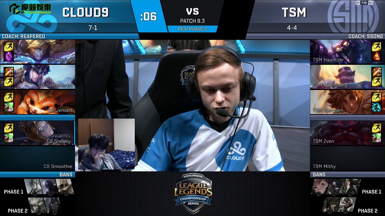 【叉燒老師來分析】NA LCS｜C9 vs TSM 春季賽 W5D1 2018/02/22 - YouTube